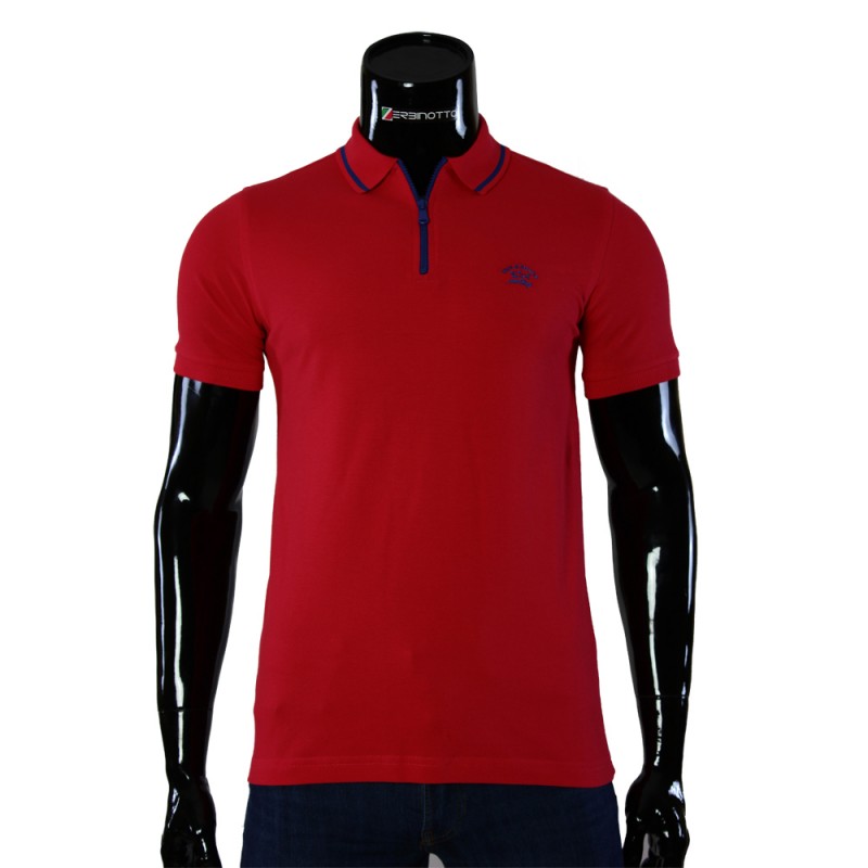 Men's Red Polo Shirt D 240-1. Buy a polo shirt on-line.